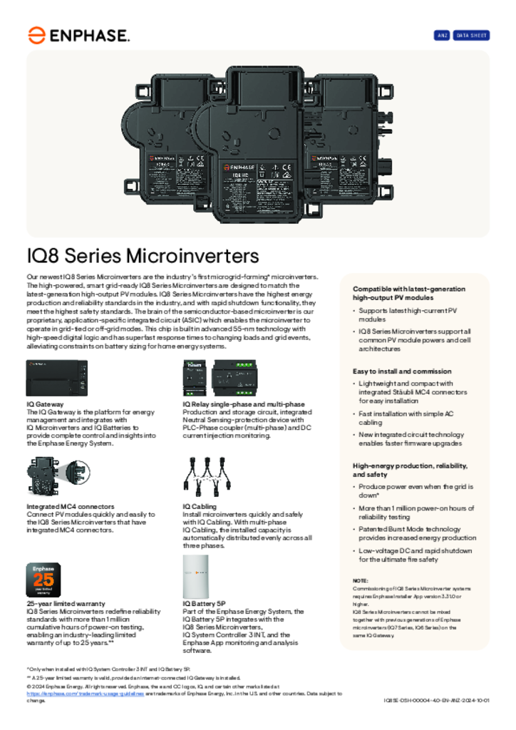 Enphase IQ8AC 360W Microinverter | Product | Pure Electric